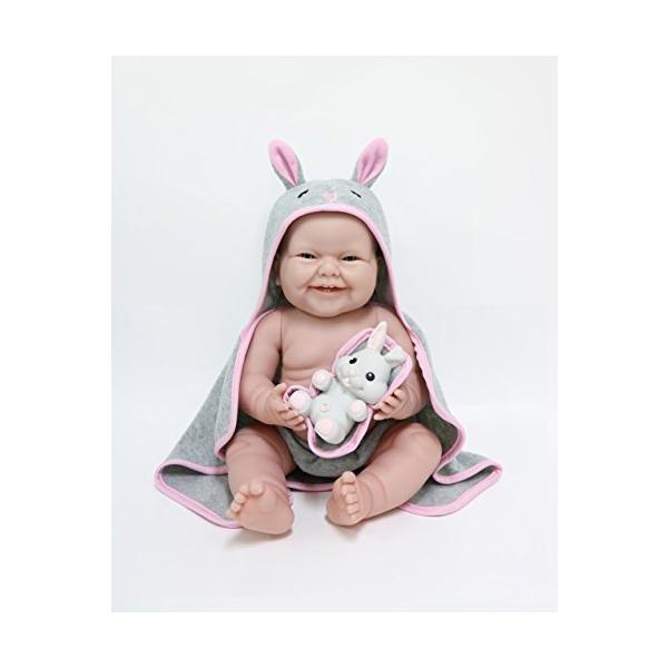 ジェーシートイズ 赤ちゃん おままごと ベビー人形 18007 Anatomically Correct Real Girl Baby Doll | 17" All-Vinyl Baby Doll | JC Toys - La Newbor...