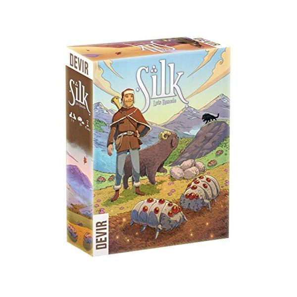 シルクのゲーム 2-4人のプレイヤー 希少な蚕を最適な餌場へ移動させ、他のプレイヤーはあまりよくない餌場へボードゲーム 英語 アメリカ 海外ゲーム DEVSILKEN Devir Games Silk海外限定品を迅速輸入！5〜15営業日にて...
