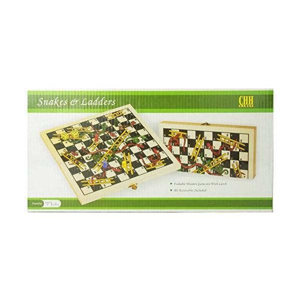 ボードゲーム 英語 アメリカ 海外ゲーム 1158 CHH Games CHH Folding Wooden Snakes and Ladders Game海外限定品を迅速輸入！5〜15営業日にて発送します。商品名（自動翻訳）：木製のレクリ...
