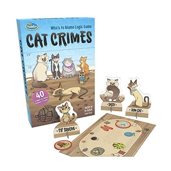 ボードゲーム 英語 アメリカ 海外ゲーム 1550 ThinkFun Cat Crimes Brainteaser - Engaging Logic Game for Kids and Adults | Develops Critical ...