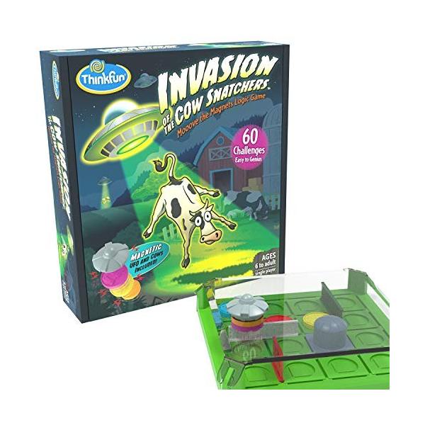 ボードゲーム 英語 アメリカ 海外ゲーム 1021 ThinkFun Invasion of the Cow Snatchers - Engaging STEM Logic Game | Ideal for Boys and Girls A...