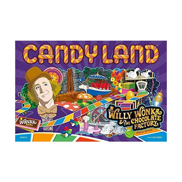 ボードゲーム 英語 アメリカ 海外ゲーム CY010-495 Candy Land Willy Wonka and the Chocolate Factory Board Game | Themed Candy Land Board Gam...