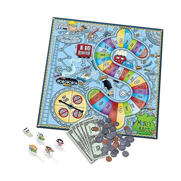 ボードゲーム 英語 アメリカ 海外ゲーム LER5057 Learning Resources Money Bags Coin Value Game - Ages 7+ Fun Games for Kids, Develops Math S...