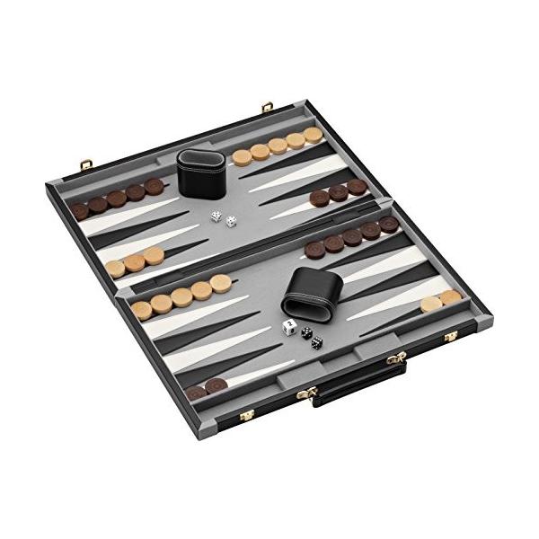 ボードゲーム 英語 アメリカ 海外ゲーム 55-0709 Mainstreet Classics by GLD Products Pennsylvania Ave Backgammon Board Game Set , Black/Whit...
