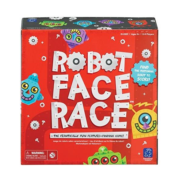 ボードゲーム 英語 アメリカ 海外ゲーム 2889 Educational Insights Robot Face Race, Fast Paced Color Recognition Matching Game, for 2-4 Play...