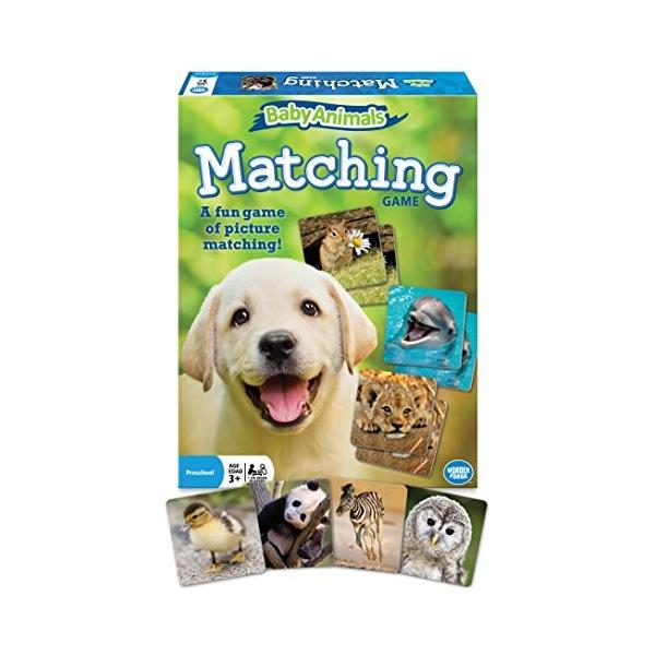 ボードゲーム 英語 アメリカ 海外ゲーム 1321 Wonder Forge Baby Animals Matching Game - Engaging Memory Booster | Age 3 to 5 | Fast-Paced, F...
