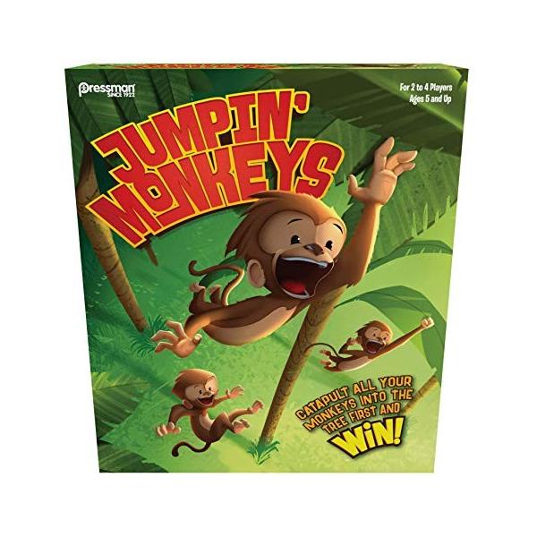ボードゲーム 英語 アメリカ 海外ゲーム 2656 Pressman Jumpin' Monkeys: Catapult Your Monkeys Into The Tree to Win, Multi, 5"海外限定品を迅速輸入！5〜15...