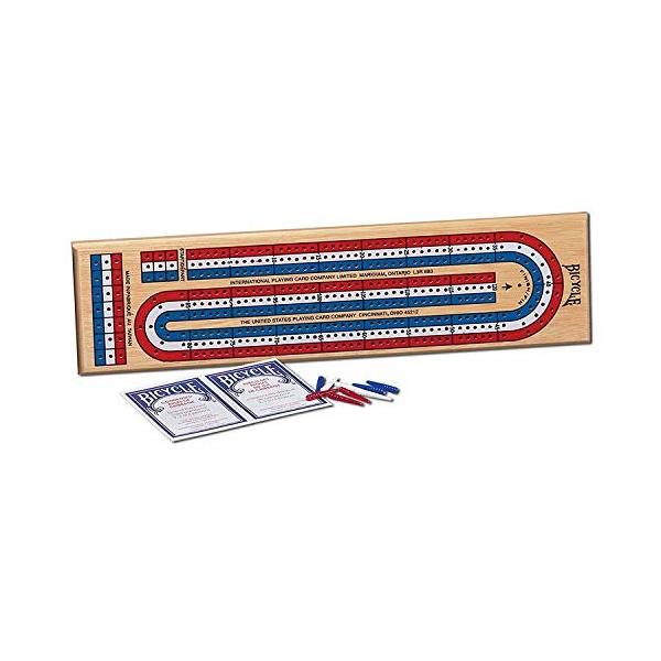 ボードゲーム 英語 アメリカ 海外ゲーム 130011927 Bicycle 3-Track Color Coded Wooden Cribbage Board Games海外限定品を迅速輸入！5〜15営業日にて発送します。商品名（自動翻訳...