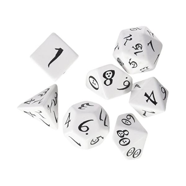 ボードゲーム 英語 アメリカ 海外ゲーム QWOCLE02 Q-Workshop Classic RPG Dice White/Black (7) Board Game海外限定品を迅速輸入！5〜15営業日にて発送します。商品名（自動翻訳）：...