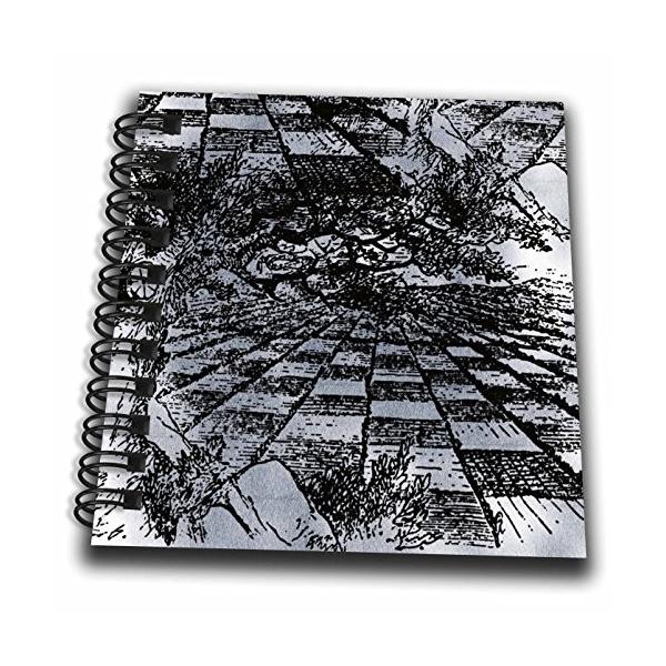ボードゲーム 英語 アメリカ 海外ゲーム db_110211_3 3dRose db_110211_3 Vintage Alice in Wonderland Chess Board-Mini Notepad, 4 by 4"海外限定品を迅...