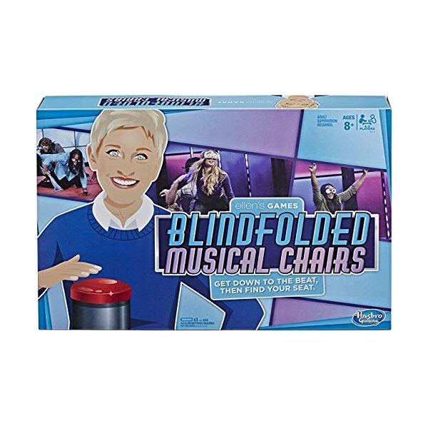 ボードゲーム 英語 アメリカ 海外ゲーム E6774 Hasbro Gaming Ellen's Games Blindfolded Musical Chairs Game, Ellen DeGeneres Challenge for Ag...