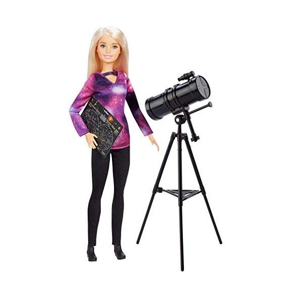 バービー バービー人形 GDM47 Barbie?Astrophysicist Doll, Blonde with Telescope and Star Map, Inspired by National Geographic海外限定品を迅...