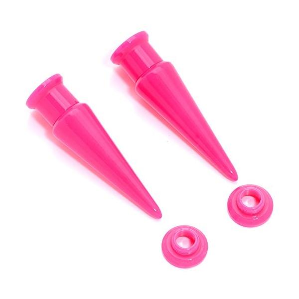 ボディキャンディー ボディピアス アメリカ 日本未発売 ウォレット ブランド かわいい 綺麗 63977 Body Candy 2 in 1 Ear Gauges Stretching Kit Pair of Tapers Pink Acr...