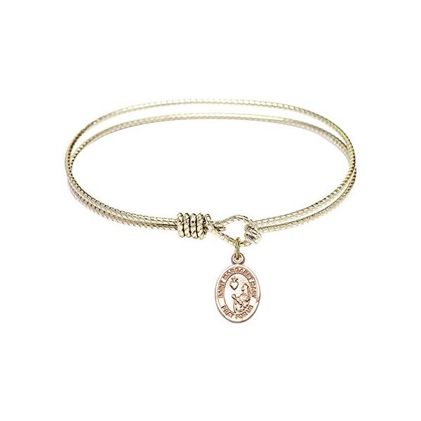 Bonyak Jewelry ブレスレット ジュエリー アメリカ アクセサリー ブランド かわいい おしゃれ デンマーク コペンハーゲン  B4205RG-9420GF 6 1/4 inch Oval Eye Hook Bangle Bra...