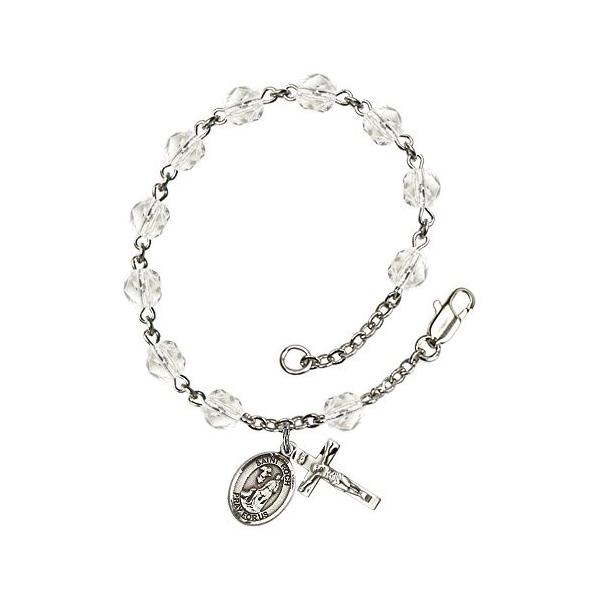 Bonyak Jewelry ブレスレット ジュエリー アメリカ アクセサリー ブランド かわいい おしゃれ デンマーク コペンハーゲン  RB6000CS-9310 St. Roch Silver Plate Rosary Bracele...