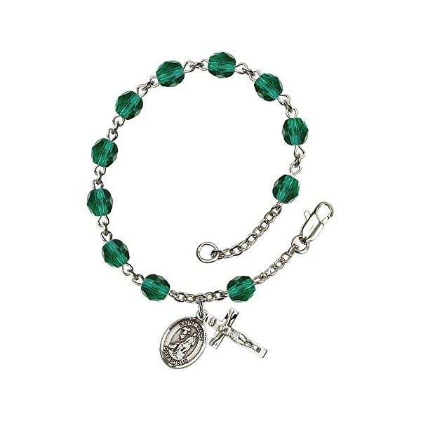 Bonyak Jewelry ブレスレット ジュエリー アメリカ アクセサリー ブランド かわいい おしゃれ デンマーク コペンハーゲン  RB6000ZCS-9310 St. Roch Silver Plate Rosary Bracel...