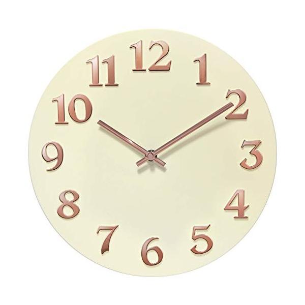 壁掛け時計 インテリア インテリア 海外モデル アメリカ 輸入物 13392IV-RG Infinity Instruments Vogue Matte Finish Open Face Wall Clock, Stunning Easy ...