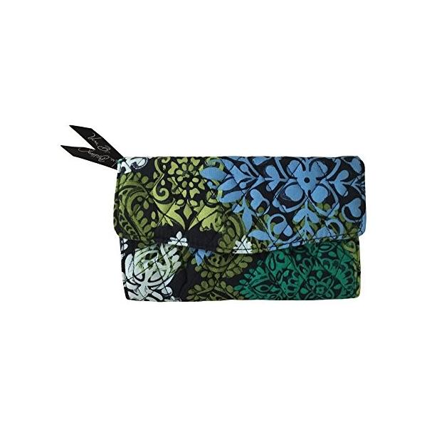 ヴェラブラッドリー ベラブラッドリー アメリカ 日本未発売 財布 ウォレット ブランド かわいい 綺麗 レディース ウィメンズ  Vera Bradley Strap Wallet (Paisley in Pardise with soli...