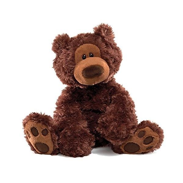 ガンド GUND ぬいぐるみ リアル お世話 かわいい 6047540 GUND Philbin Classic Teddy Bear, Premium Stuffed Animal for Ages 1 and Up, Chocolate...