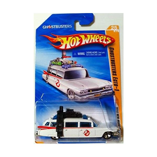 ホットウィール マテル ミニカー ホットウイール GHOSTBUSTERS ECTO-1 Hot Wheels 2010 New Models GHOSTBUSTERS ECTO-1 1959 Cadillac Wagon White海外限...