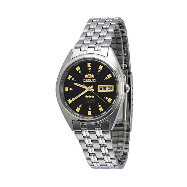 腕時計 オリエント メンズ FAB00009B Orient FAB00009B Men's 3 Star Stainless Steel Black Dial Self Wind Automatic Watch海外限定品を迅速輸入！5〜1...