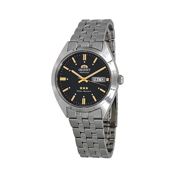 腕時計 オリエント メンズ RA-AB0E06B Orient RA-AB0E06B Men's 3 Star Stainless Steel Black Dial Day Date Automatic Watch海外限定品を迅速輸入！5〜...