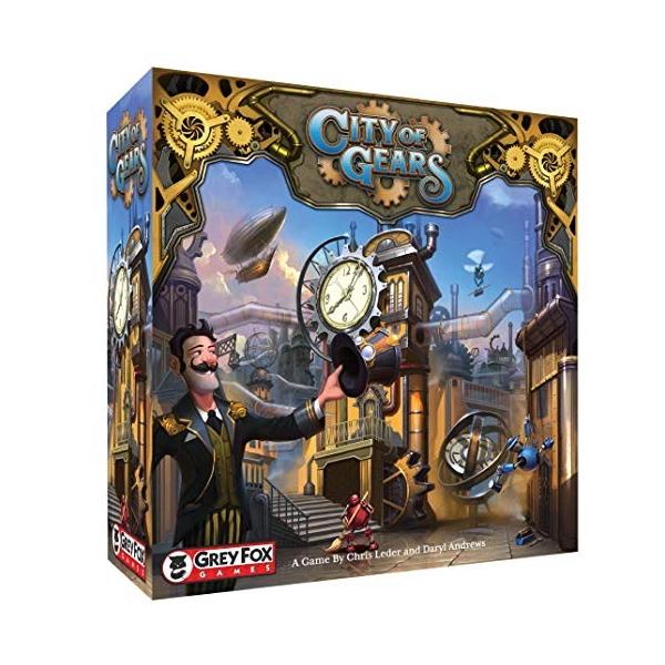 ボードゲーム 英語 アメリカ 海外ゲーム GFG96718 Grey Fox Games: City of Gears, Strategy Board Game, Over 20 Plus Tiles to Build Your city,...