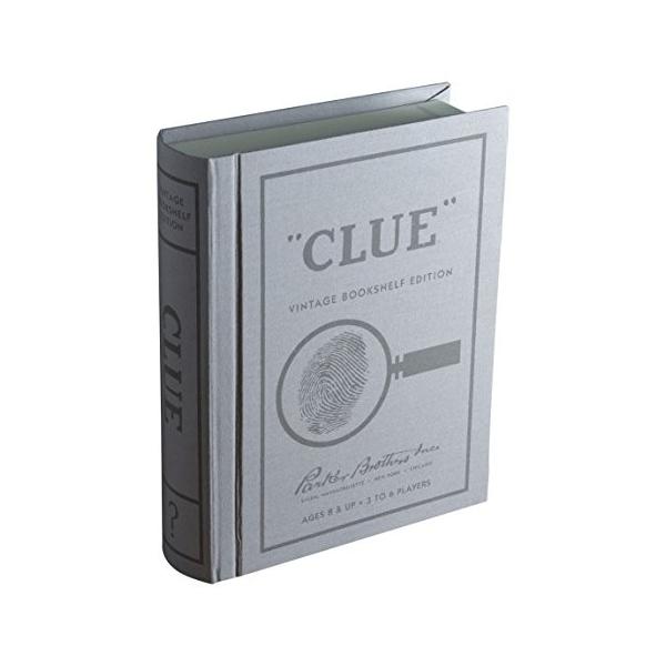ボードゲーム 英語 アメリカ 海外ゲーム 21430 WS Game Company Clue Vintage Bookshelf Edition Board Game Linen Fabric Book Box, Die-Cast Wea...