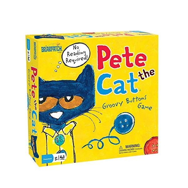 ボードゲーム 英語 アメリカ 海外ゲーム 1256 Pete the Cat Groovy Buttons Game from Briarpatch, Collect Buttons and Fill Your Jar, For Ages ...