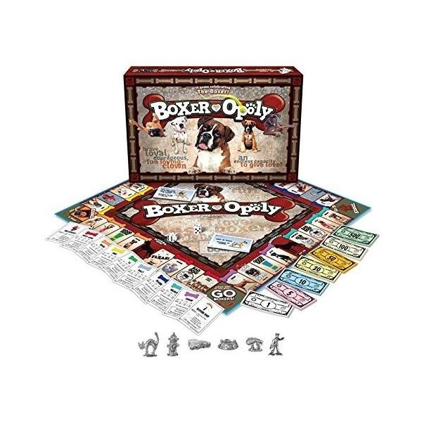 ボードゲーム 英語 アメリカ 海外ゲーム 5511608 Late for The Sky Boxer-Opoly Board Game - Dog Lover Family Game for 2-6 Players, Ages 8+, O...