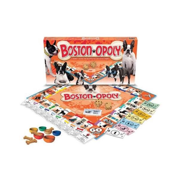 ボードゲーム 英語 アメリカ 海外ゲーム 5511843 Late for The Sky Boston Terrier-Opoly Board Game for Dog Lovers, Family Strategy and Party ...