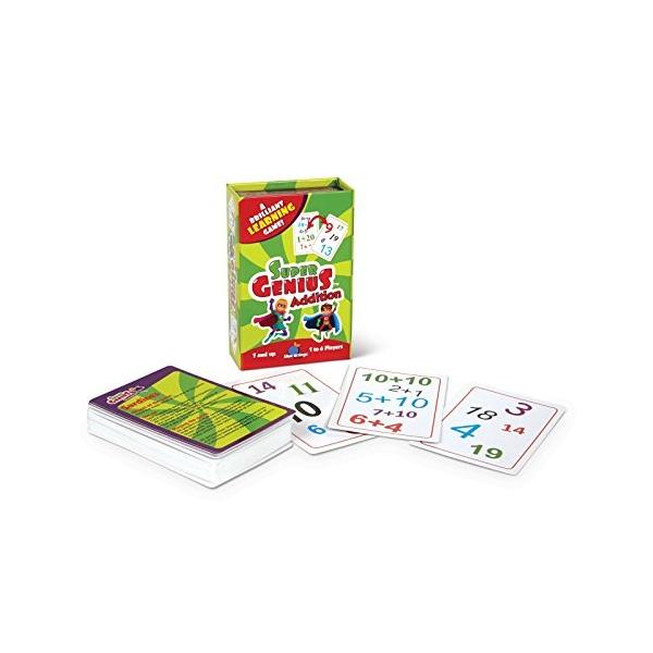ボードゲーム 英語 アメリカ 海外ゲーム 1301 Blue Orange Super Genius Addition - Tabletop Card Game, Fun Flash Card Concentration Matching ...