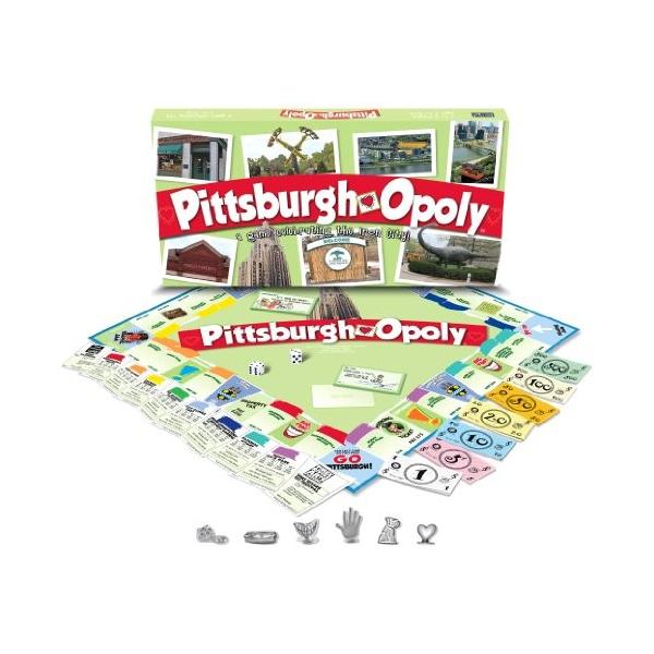 ボードゲーム 英語 アメリカ 海外ゲーム 5513847 Late for the Sky Pittsburgh-Opoly City Property Trading Board Game, Family Strategy Fun, Ag...