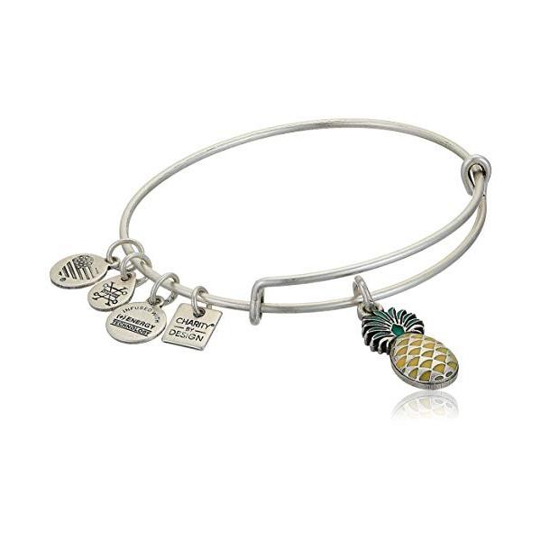 アレックスアンドアニ アメリカ アクセサリー ブランド かわいい おしゃれ  CBD19PINE01RS Alex and Ani Replenishment 19 Women's Pineapple Charm Bangle, Rafae...