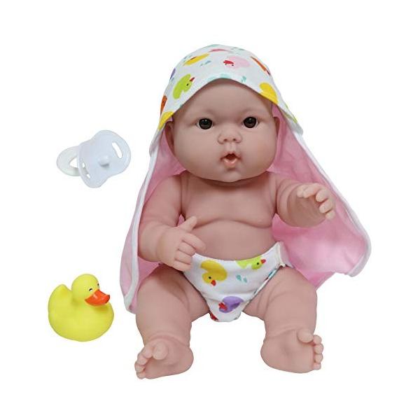 ジェーシートイズ 赤ちゃん おままごと ベビー人形 16008 JC Toys - Lots to Love Babies 14" All Vinyl Doll | 4 Piece Bath Time Gift Set | Posable ...