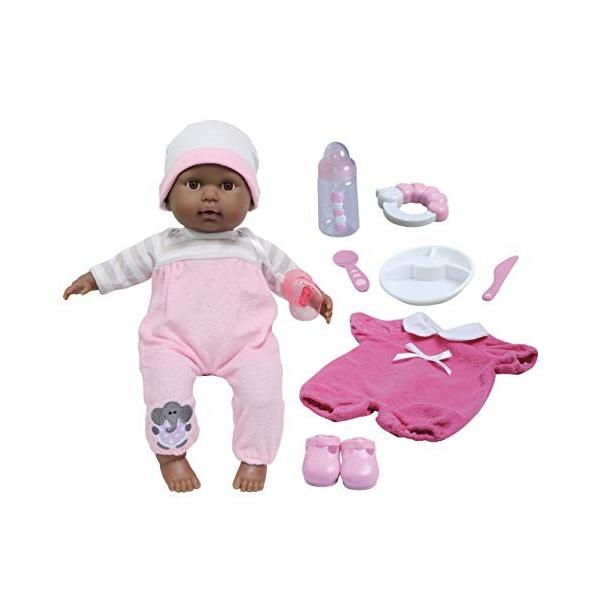 ジェーシートイズ 赤ちゃん おままごと ベビー人形 30041 JC Toys 15" Realistic Soft Body African American Baby Doll with Open/Close Eyes Berengue...