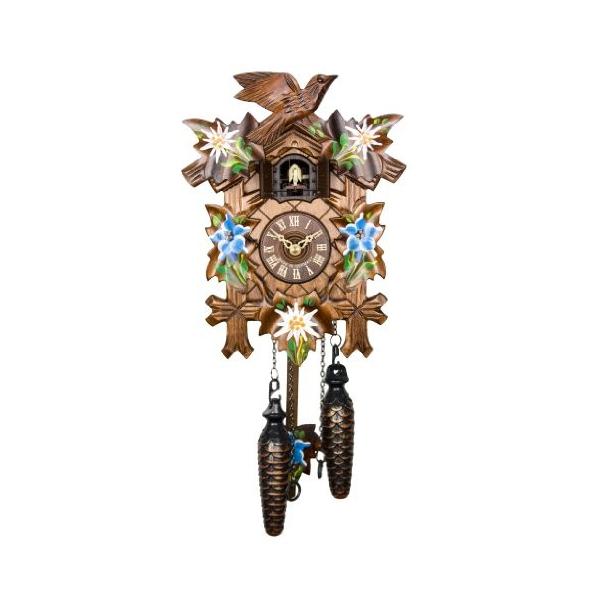 カッコー時計 インテリア 壁掛け時計 海外モデル アメリカ 輸入物 AH 40/8 QM HerrZeit by Adolf Herr Quartz Cuckoo Clock - Alpine Flowers AH 40/8 QM海外限定品...