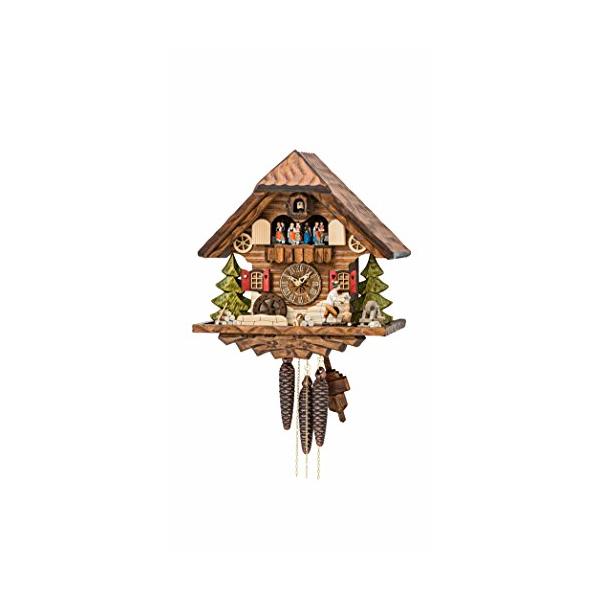 カッコー時計 インテリア 壁掛け時計 海外モデル アメリカ 輸入物 KA 3709 EX Kammerer Uhren Hekas Cuckoo Clock Black forest house, turning mill-wheel海外限...