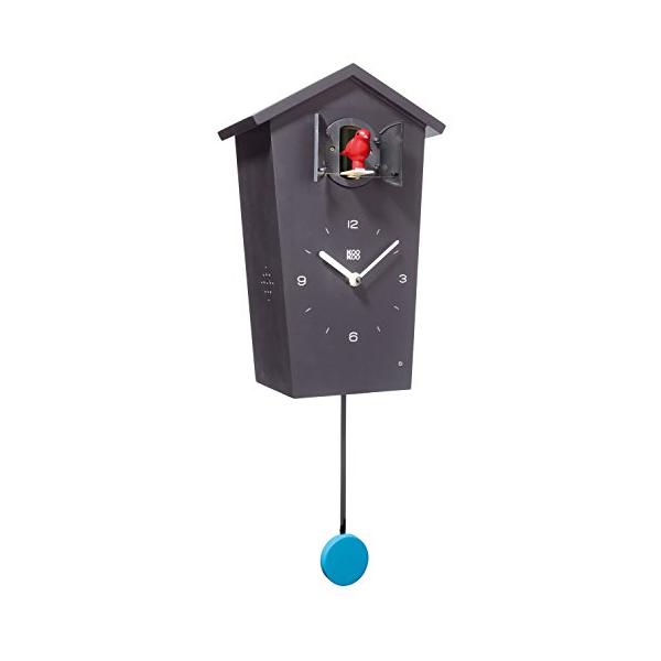 カッコー時計 インテリア 壁掛け時計 海外モデル アメリカ 輸入物 BH1002B KOOKOO Birdhouse Black, Modern Design Cuckoo Clock with 12 Natural Bird Voices...