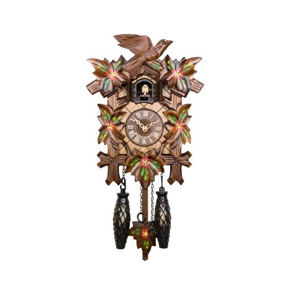 カッコー時計 インテリア 壁掛け時計 海外モデル アメリカ 輸入物 AH 40/6 QM HerrZeit by Adolf Herr Quartz Cuckoo Clock - Spring Flowers AH 40/6 QM海外限定品...