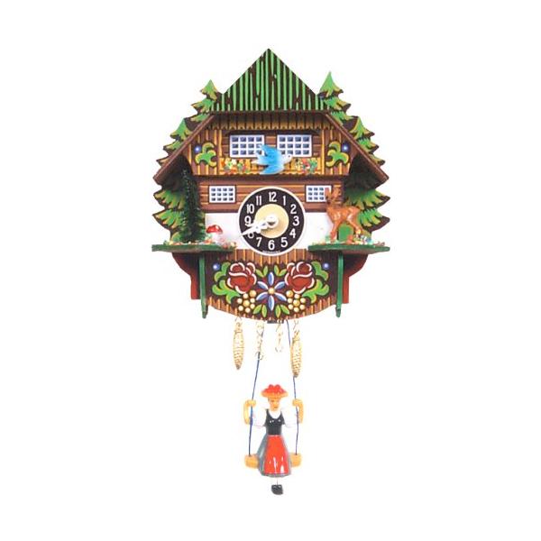 カッコー時計 インテリア 壁掛け時計 海外モデル アメリカ 輸入物 0144SQ Alexander Taron 0144SQ Engstler Battery-Operated Clock-Mini Size with Music/Chi...