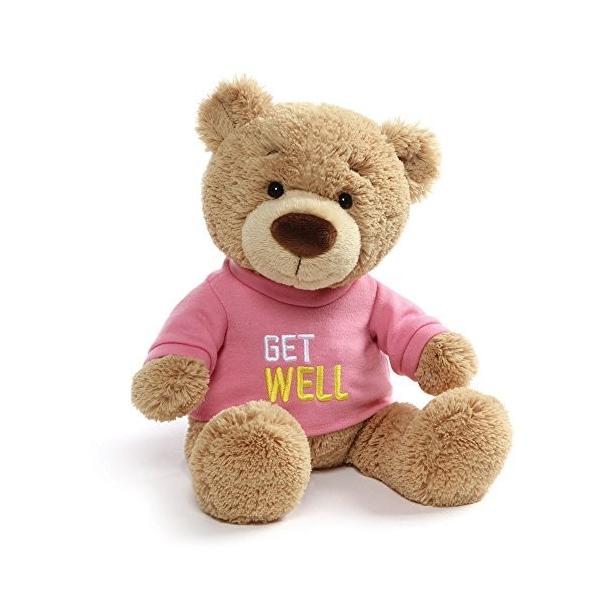 ガンド GUND ぬいぐるみ リアル お世話 かわいい 6050396 GUND Get Well T-Shirt Message Teddy Bear Stuffed Animal Plush, Pink, 12.5"海外限定品を迅速輸入...