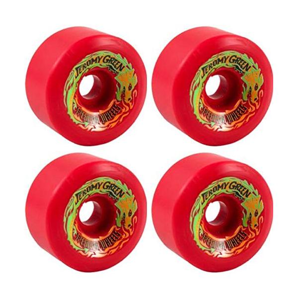 ウィール タイヤ スケボー スケートボード 海外モデル 直輸入  Speedlab Wheels Jeromy Green Pro Red Skateboard Wheels - 59mm 99a (Set of 4)海外限定品を迅速輸入！...