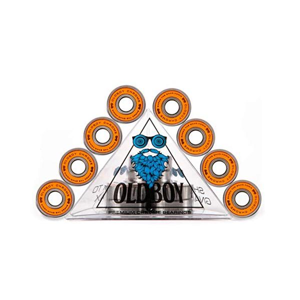 ベアリング スケボー スケートボード 海外モデル 直輸入 657814835979 Oldboy Steel Chrome Skateboard Bearings ? Smooth-Roll Tempered Steel Balls (8x...