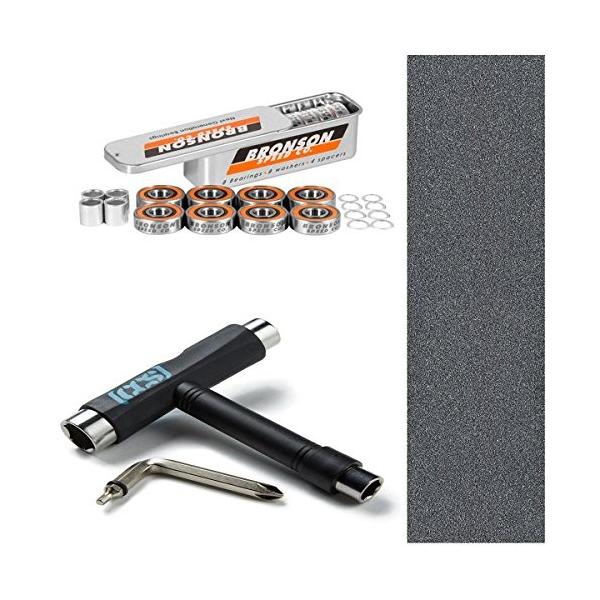 ベアリング スケボー スケートボード 海外モデル 直輸入  Bronson G3 Bearings Single Set W/Spacers+Washers (Bronson G3, CCS Skateboard Tool, and Mob...