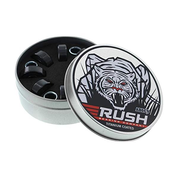 ベアリング スケボー スケートボード 海外モデル 直輸入  Rush 8 mm Titanium Coated ABEC 9 Skateboard Bearings - includes spacers海外限定品を迅速輸入！5〜15営業日に...