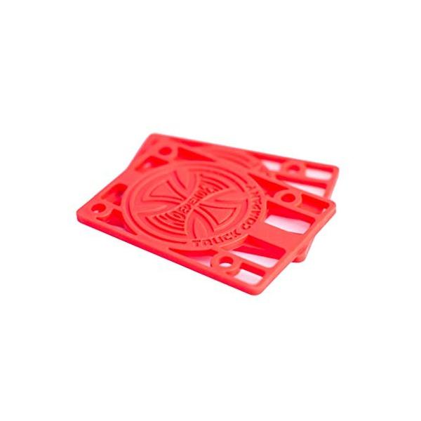 スケートボード￥ライザーパッド スケボー スケートボード 海外モデル 直輸入 model Independent Trucks Skateboard Risers 1/8" Red (Pair) Riser Pads (Hard)海外限定品...