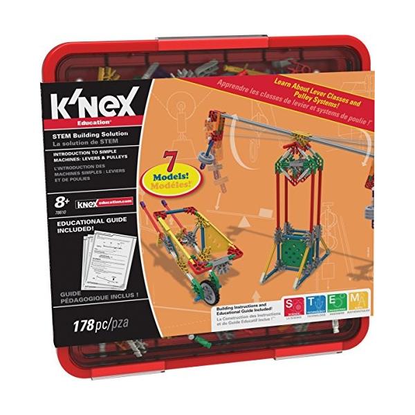 ケネックス 知育玩具 パズル ブロック 78610 K'NEX Education - Intro to Simple Machines: Levers and Pulleys Set ? 178 Pieces ? for Grades 3...