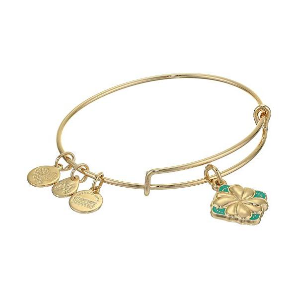 アレックスアンドアニ アメリカ アクセサリー ブランド かわいい おしゃれ  A20EBSP03SG Alex and Ani Color Infusion Bangle Bracelet Gold/Four Leaf Clover One...
