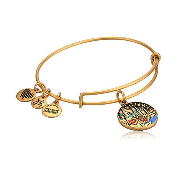 アレックスアンドアニ アメリカ アクセサリー ブランド かわいい おしゃれ  A17EBOTTRG Alex And Ani Replenishment 19 Women's Ottawa Charm Bangle, Rafaelian G...